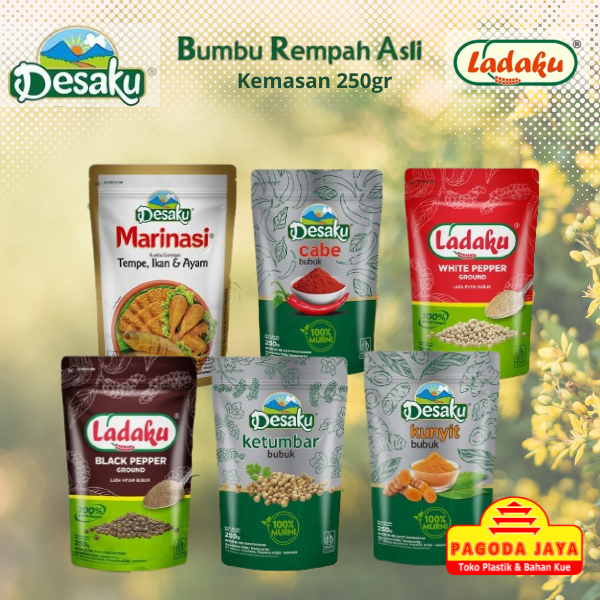 Jual DESAKU / LADAKU Bumbu Rempah Bubuk 250gr POUCH | Shopee Indonesia