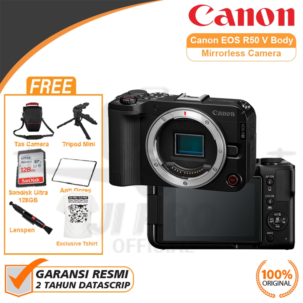 Jual Canon EOS R50 V Body Only Mirrorless Camera Canon EOS R50V Garansi ...