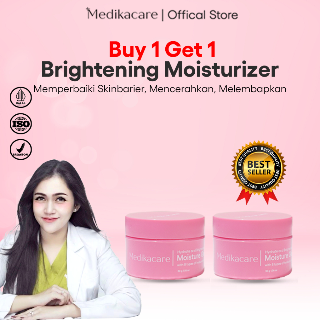 Jual (BUY 1 GET 1) Medikacare Hydrate and Brightening Moisture Gel | Shopee Indonesia