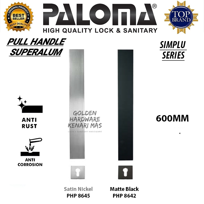 Jual PALOMA PHP 8642 8645 Gagang Pintu Tarikan Dua Daun Pull Handle ...