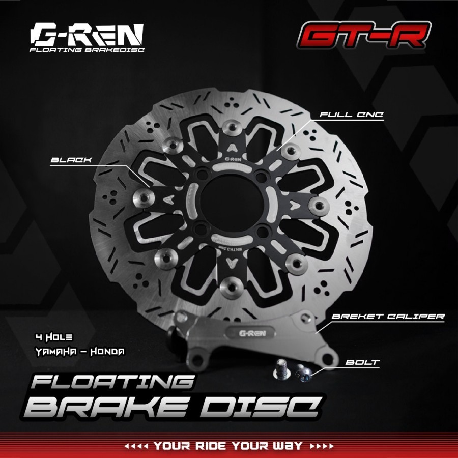 Jual PIRINGAN CAKRAM HONDA BEAT VARIO SCOOPY GENIO 260MM FLOATING G-REN ...