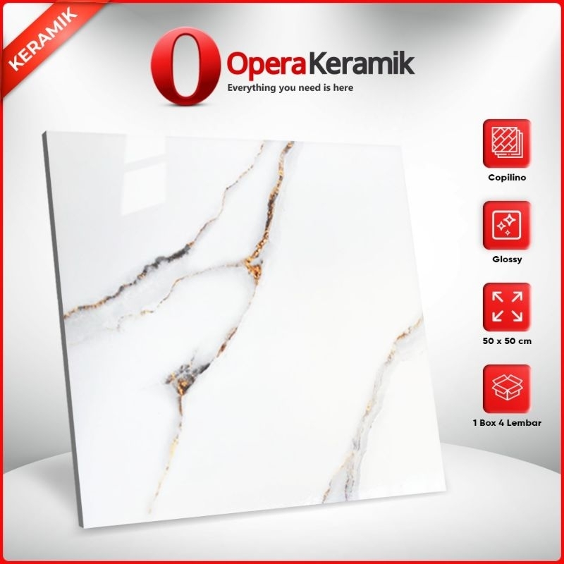 Jual Keramik Lantai Glossy 50x50 Copilino | Shopee Indonesia