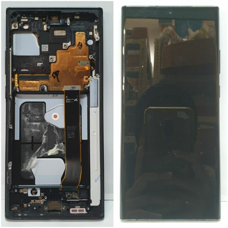 Jual LCD ORI COPOTAN SAMSUNG NOTE 20 ULTRA BLACK minus line lcd banyak ...