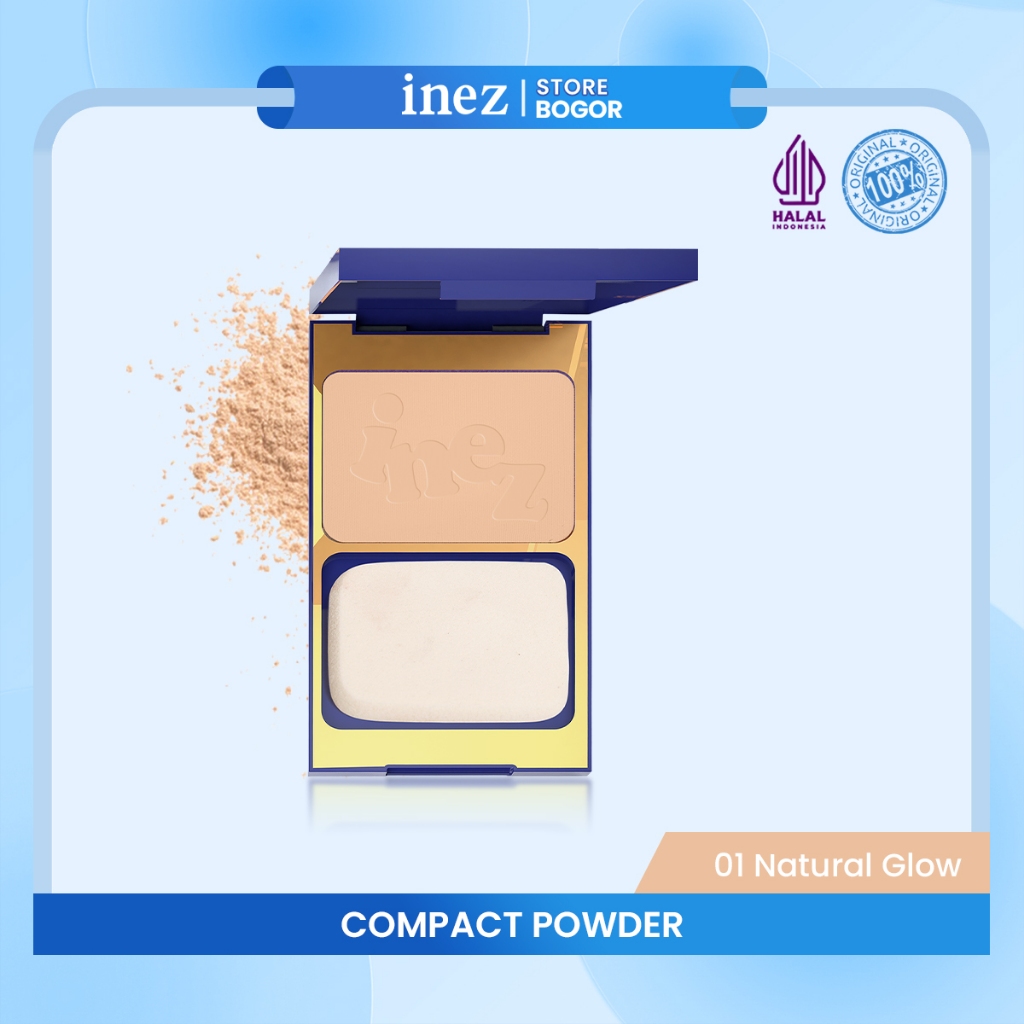 Jual INEZ Compact Powder UV Protection Color Contour Plus Bedak Padat ...