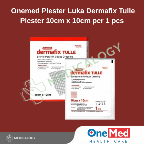Jual Onemed Plester Luka Dermafix Tulle Plester 10cm x 10cm per 1 pcs ...