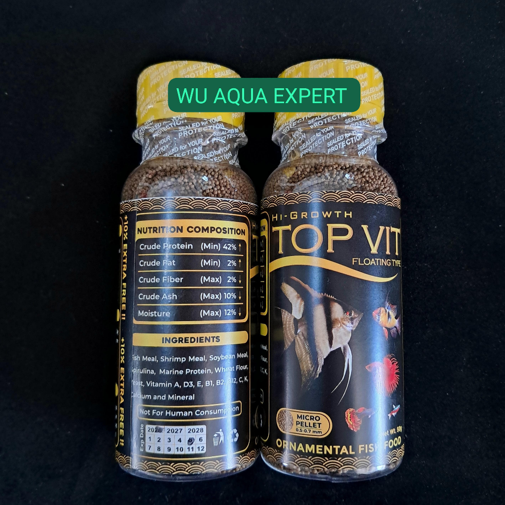 Jual TOP VIT 50gr, TOPVIT EXTRAVIT MINI & EXTRAVIT 55Gr Pakan Micro ...