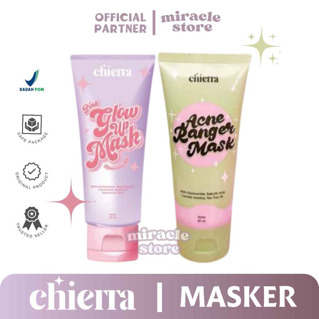 Jual [MIRACLE STORE] MASKER | SERUM CHIERRA VIRAL CLAY MASK BRIGHTENING ...