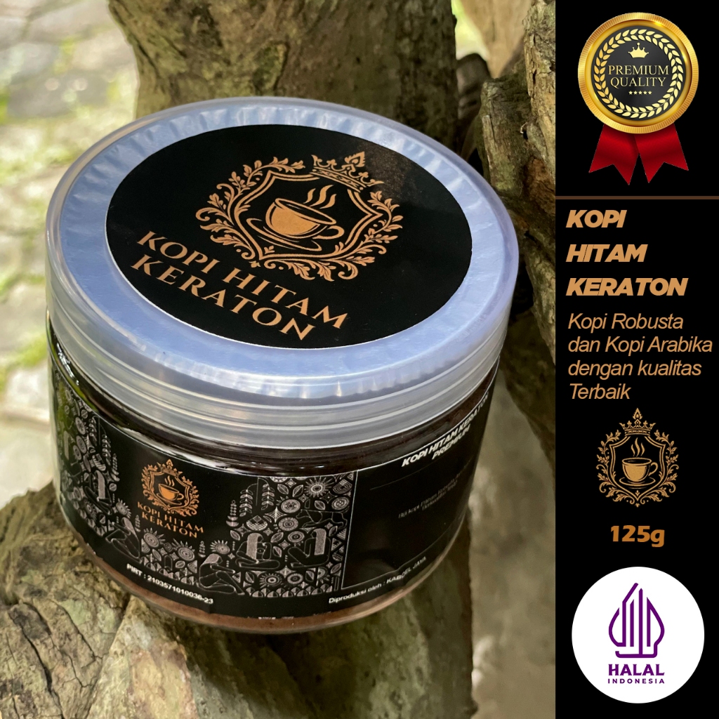 Jual Kopi Hitam Keraton | Kopi Robusta Dan Arabika | Original | Shopee ...