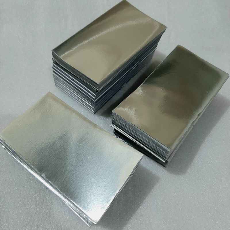 Jual Aluminium foil paper Silver DOFF ukuran 10x10 isi 100 lembar ...