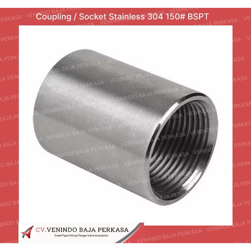Jual coupling / Socket / SDD Stainless 304 / SS 304 Class 150# Drat ...