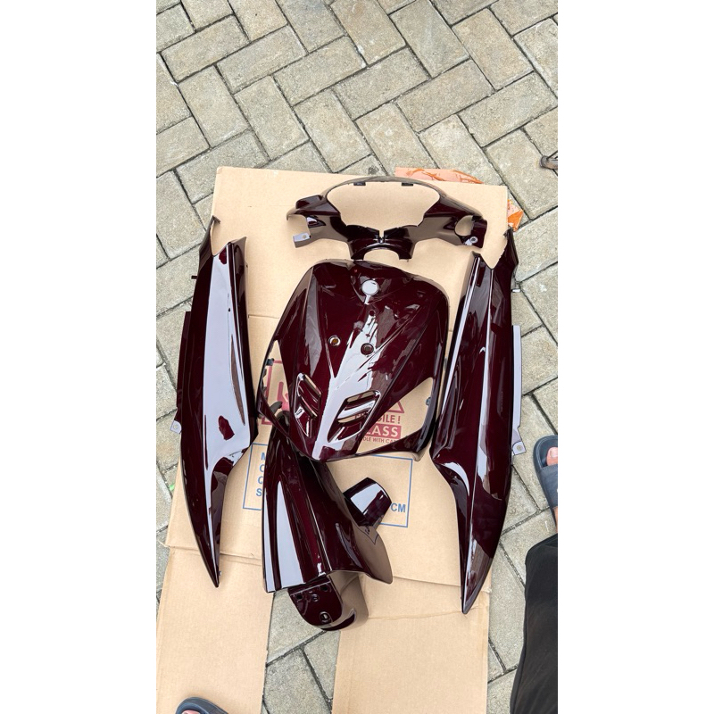 Jual Fullset Body Halus Yamaha Mio Sporty Moonlight Red | Shopee Indonesia