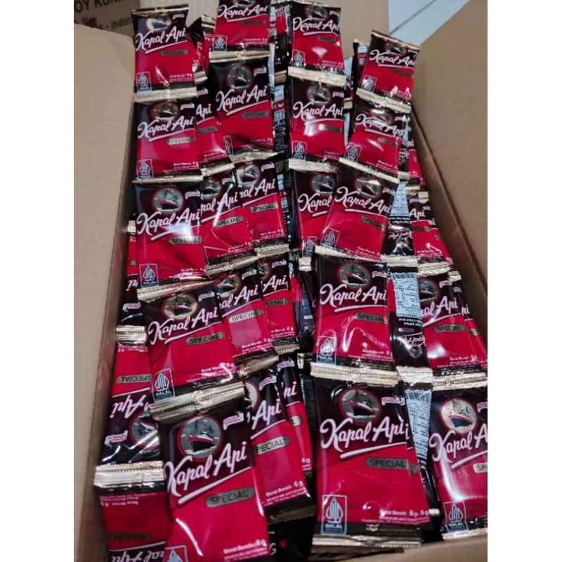 Jual Kopi Kapal Api Mini Special 6.5gr Tanpa Gula Per Renceng isi 10 ...