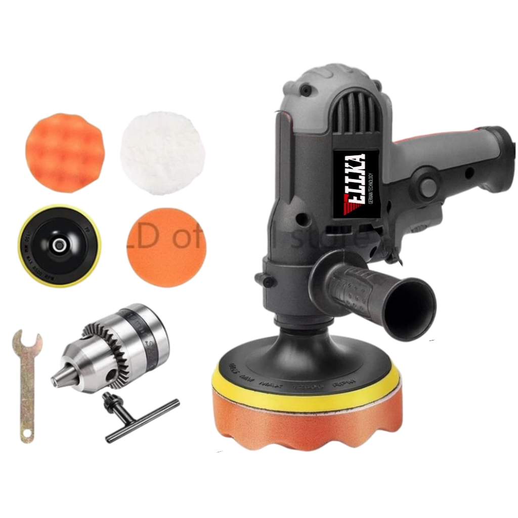 Jual Mesin Poles Mobil Polisher 5 INCH Alat Poles Cat Mobil Full Set ...