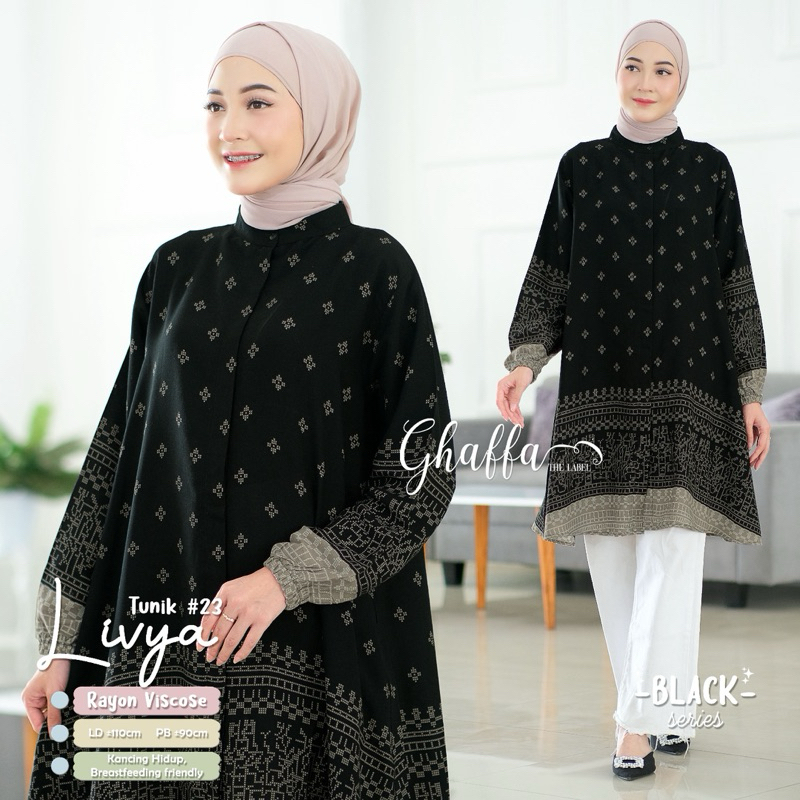 Jual LIVYA TUNIK GHAFFA / LIVYA TUNIC KIVYA 23 24 25 26 27 28 GHAFFA ...