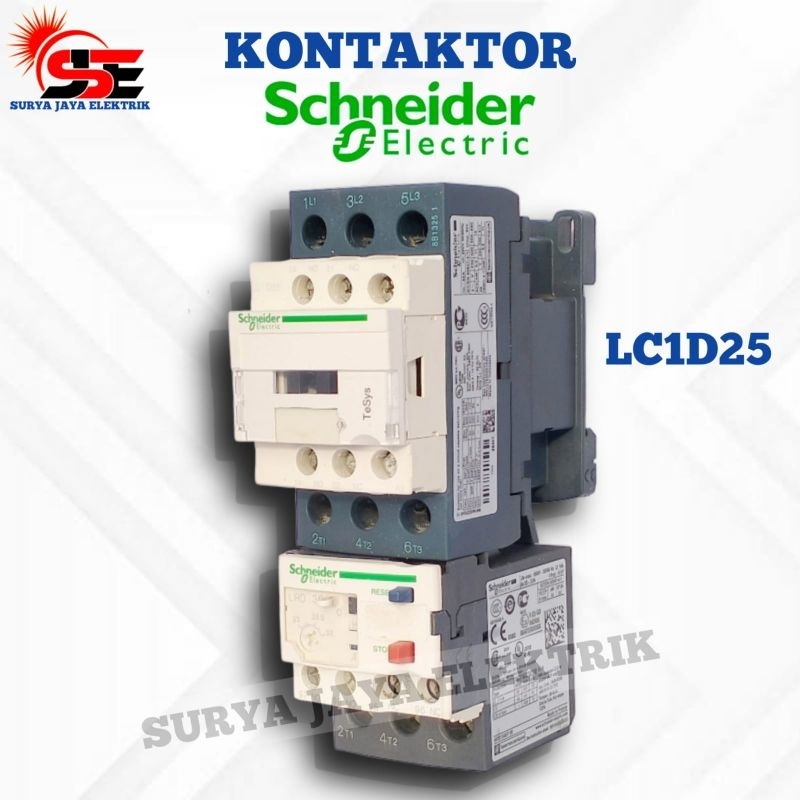 Jual contaktor Schneider tesys LCid 25 3pase 40A overlod 21 lcid 32 ...