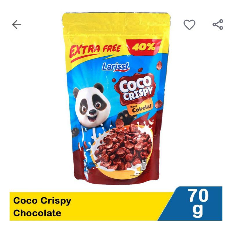 Jual Larrist coco crispy coklat 50+20G | Shopee Indonesia