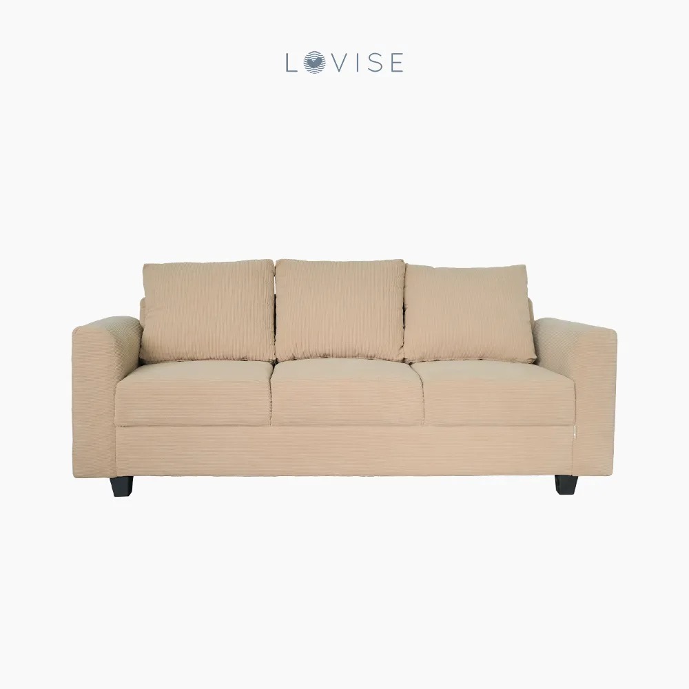 Jual LOVISE Sofa 3 Seat Minimalis Modern Dudukan Empuk Ganisha Kain ...