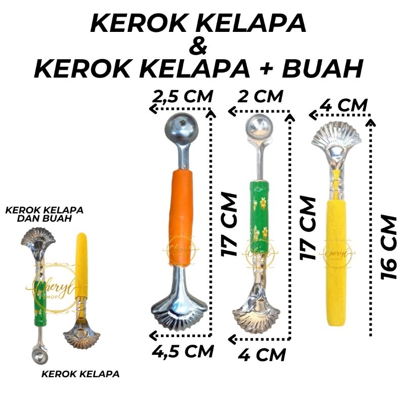 Jual (1 PCS) PENGEROK KELAPA / KEROK DEGAN / KEROK BUAH | Shopee Indonesia