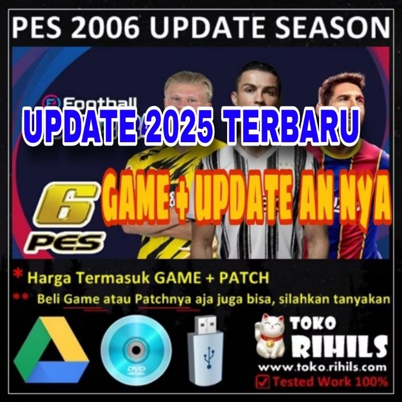 Jual Pes 2006 (Pes 6) Patch Season 2025 Terbaru Game untuk Komputer PC ...