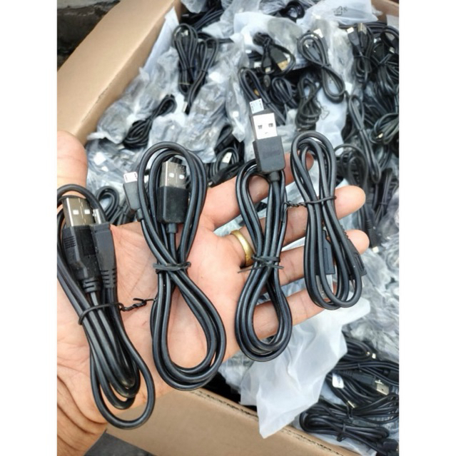 Jual KABEL DATA MICRO USB PUTIH PANJANG 1 METER || CABLE BULAT 1M 100CM 1A SMARTPHONE HANDPHONE ...