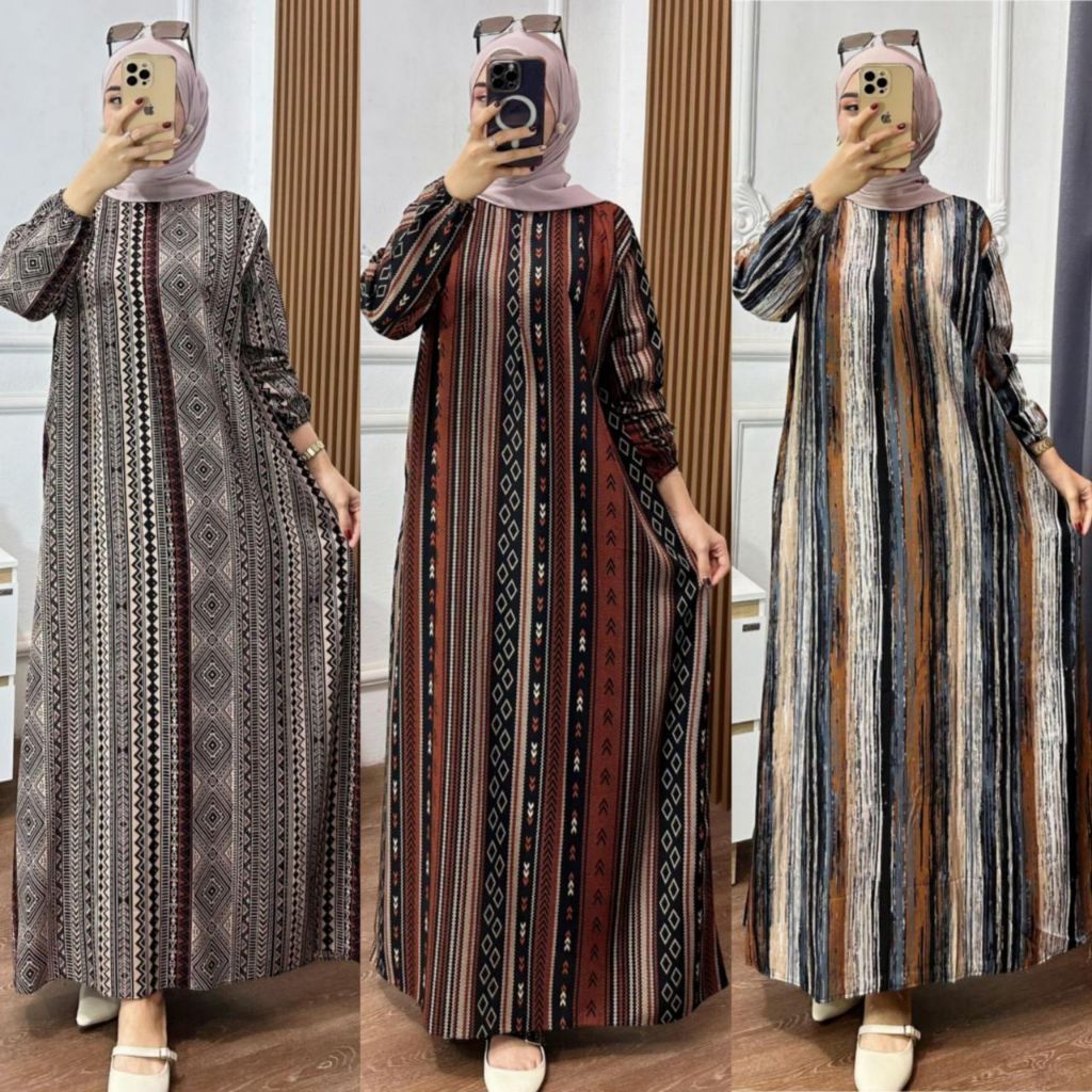 Jual Gamis Anita Dress panjang - Gamis Rayon Premium Viscose LD 120 PB ...