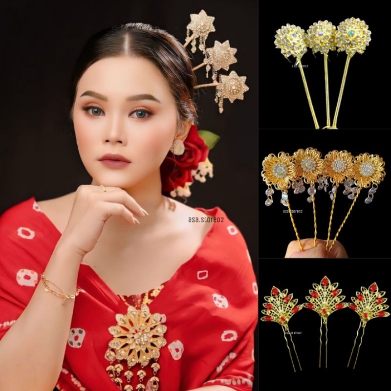 Jual ( 1PCS)Tusuk Konde Sanggul Adat Tradisional/Tusuk Konde Jawa Sunda ...