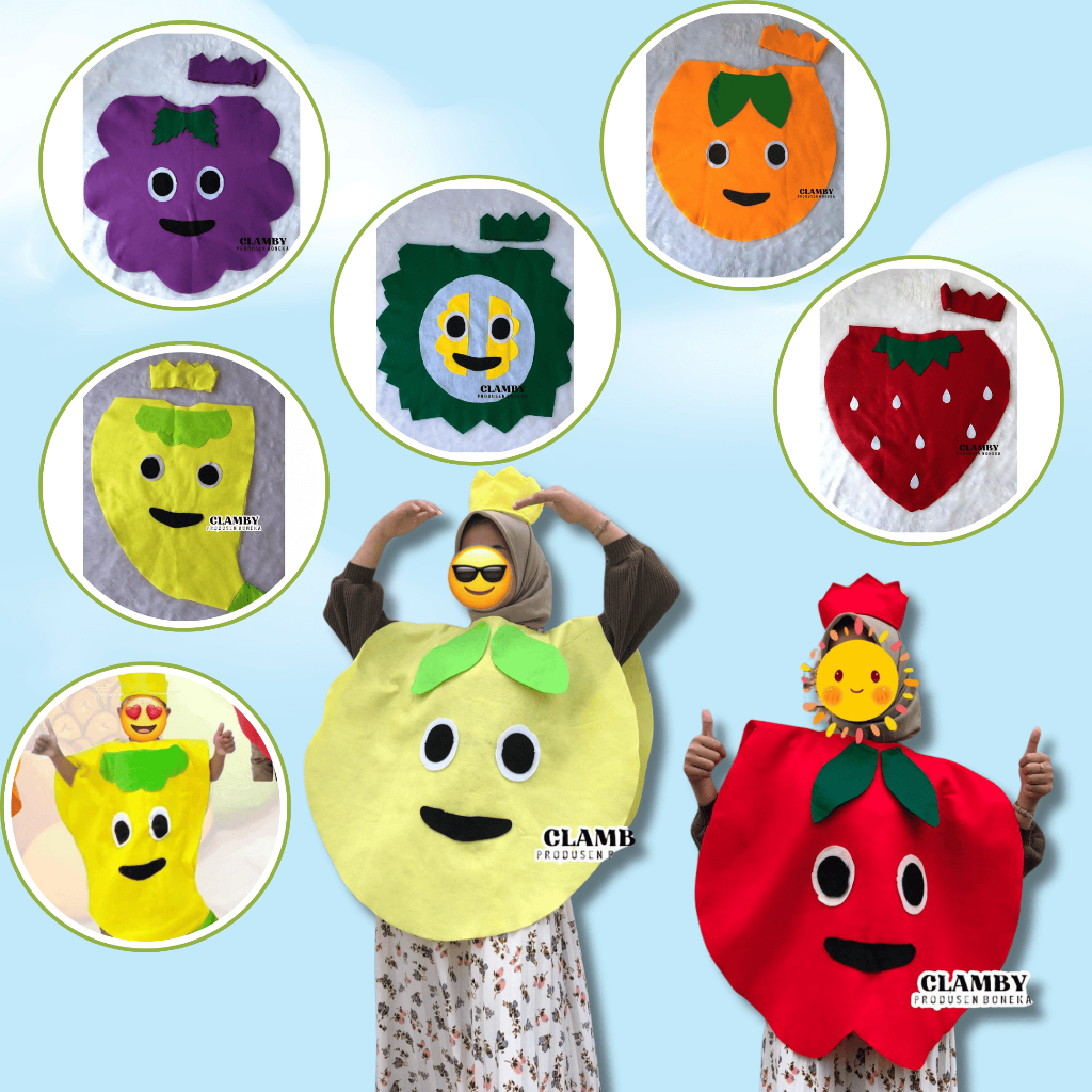 Jual Kostum Karnaval Anak - Kostum Anak Karakter Buah Kostum Cosplay ...