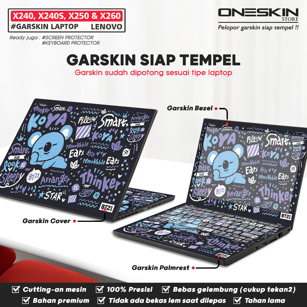 Jual Perfect Fit Precut Garskin Sticker Laptop Skin kompatibel untuk ...