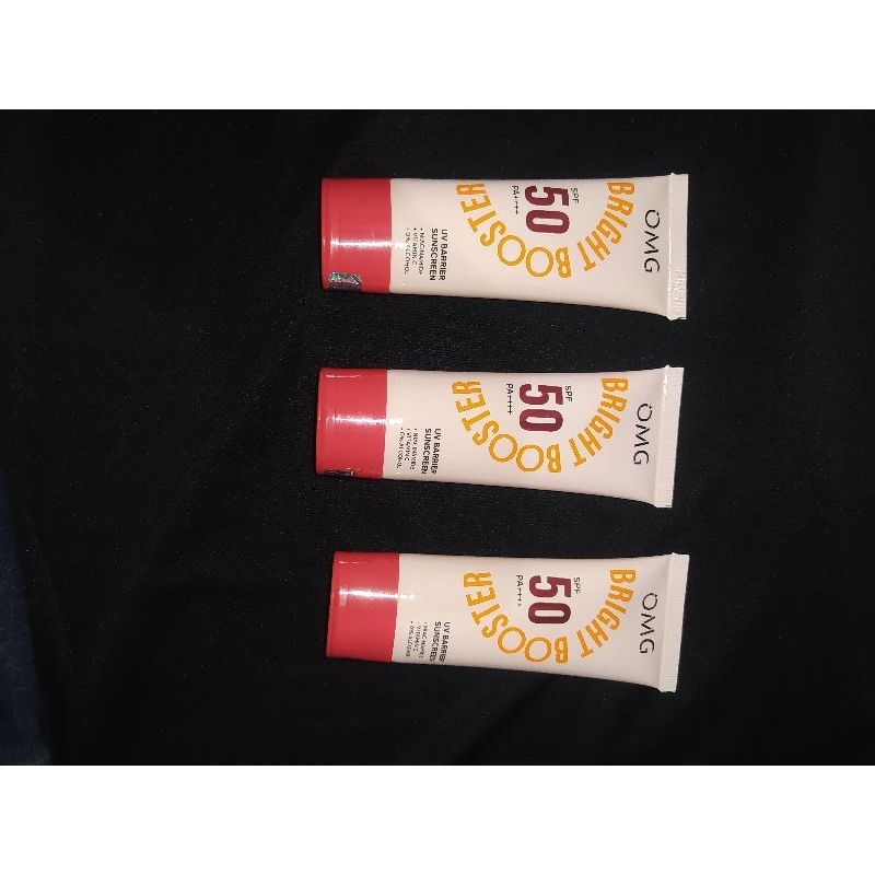 Jual (Limited stock) OMG BRIGHT BOOSTER UV BARIER SUNSCREEN SPF 50 PA ...