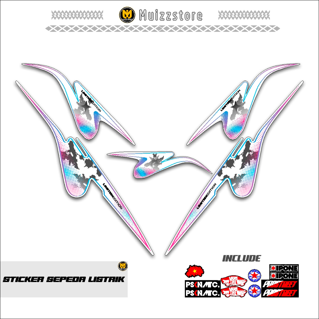 Jual STICKER SEPEDA LISTRIK ALL VARIANT / GODA / UWINFLY / PACIFIC ...