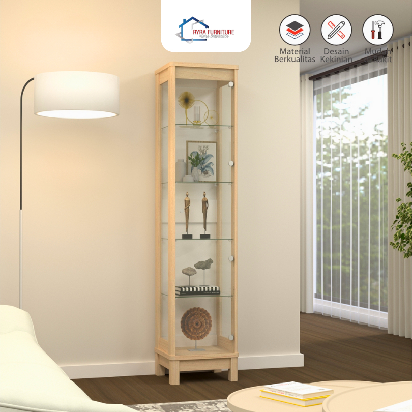 Jual OGGI - KUVA DF / LEMARI HIAS/SHOWCASE MINIMALIS FULL KACA/LEMARI ...