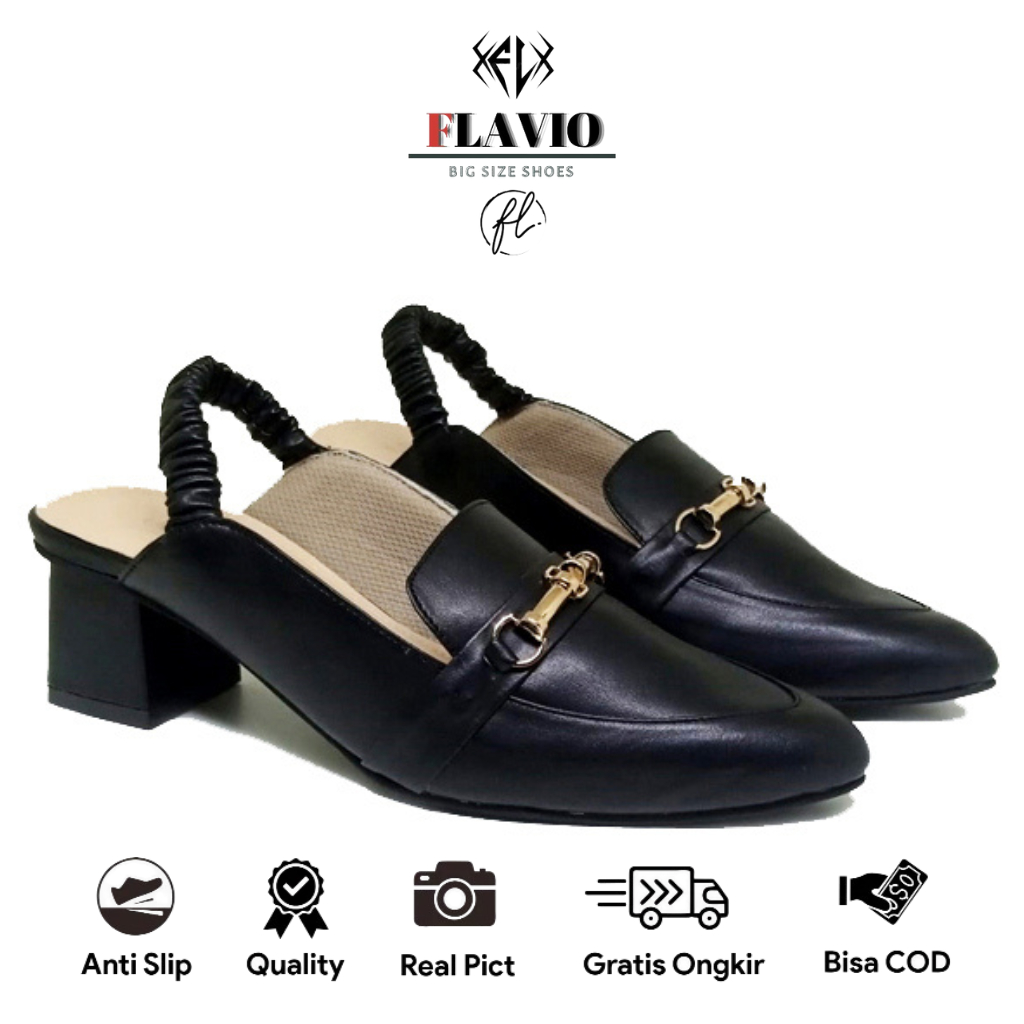 Jual Toko Flavio - Big Size 40-45 | Sepatu Pesta Slingback Heels 5cm ...