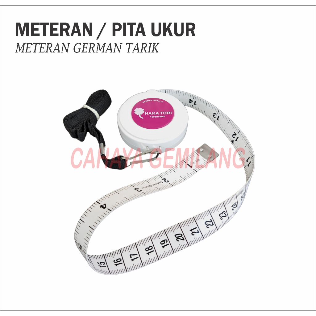 Jual METERAN KAIN / METERAN BAJU / METERAN GERMAN TARIK HAKATORI ...