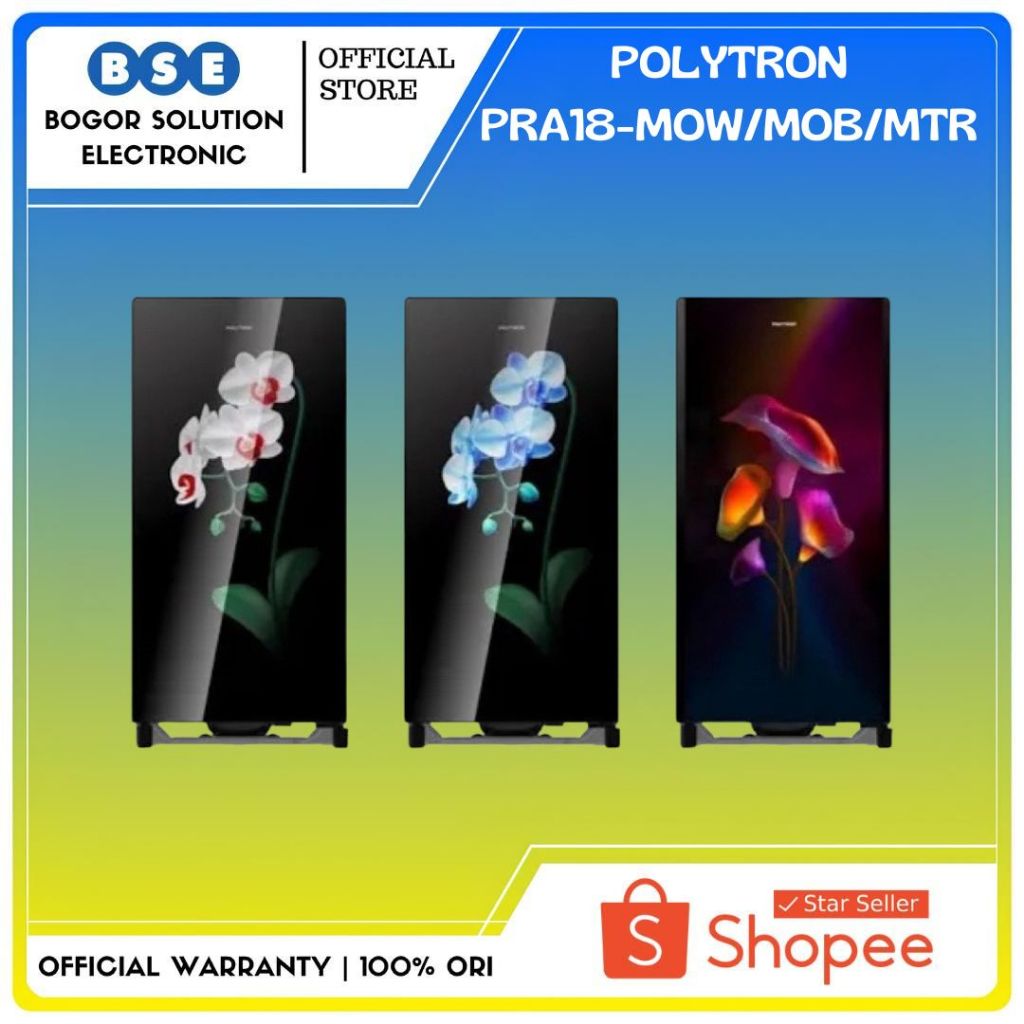 Jual Kulkas1 Pintu Belleza Varia 180 Liter Kulkas Polytron PRA-18MOW ...