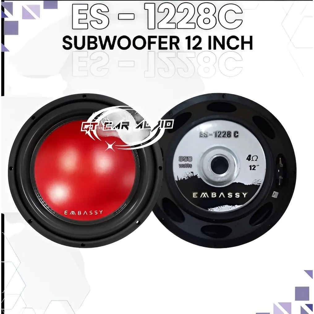 Jual Subwoofer Embassy 1228 C 12 Inch Double Coil Murah | Shopee Indonesia