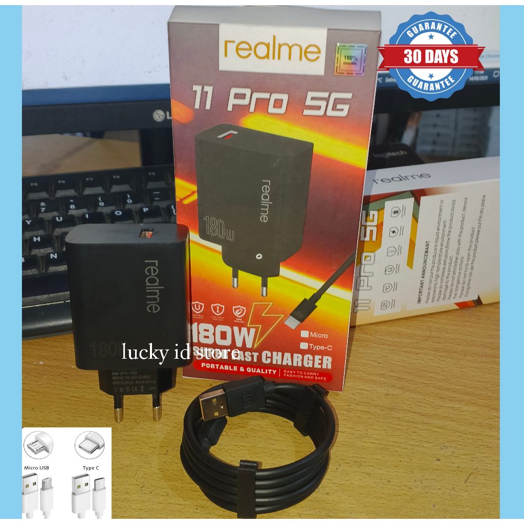 Jual Charger Realme SUPERVOOC Fast Charging 180W 180 WATT ORIGINAL 100% ...