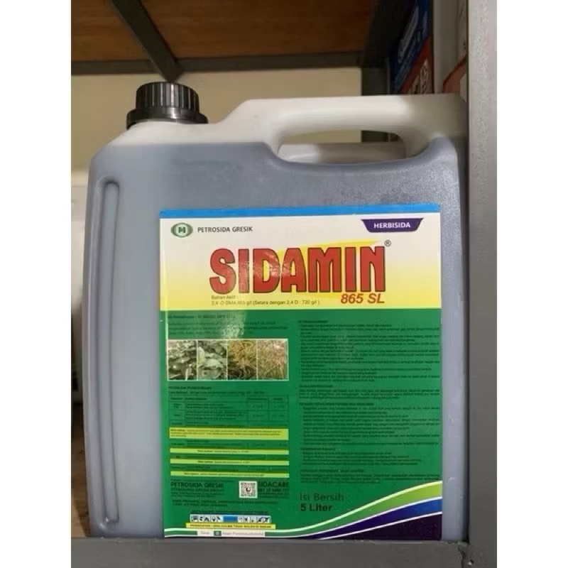 Jual HERBISIDA SIDAMIN 865 SL UK 5 LITER/RACUN SISTEMIK GULMA LEBAR ...