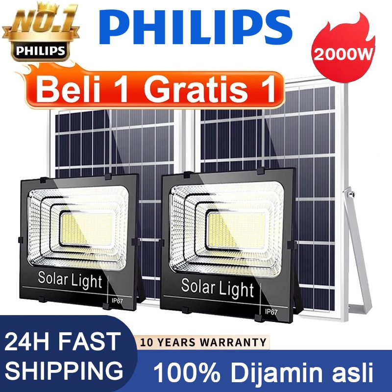 Jual PHILIPS 2500W Lampu tenaga surya Beli 1 Gatis 1 lP67 Waterproof ...
