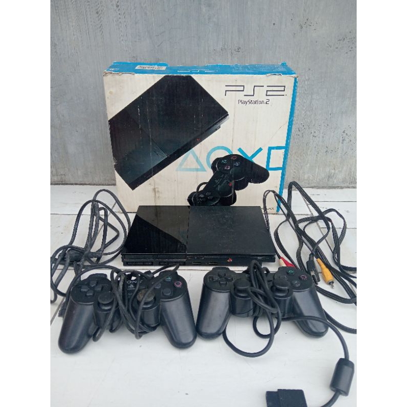 Jual PS 2 slim kaset lengkap second playstation | Shopee Indonesia