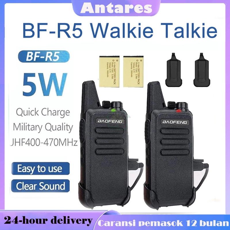 Jual 【100%Ori】HT BaoFeng R5 Walkie Talkie Jarak Jauh 10km(Max) HT Wlan ...