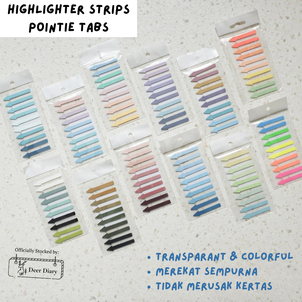 Jual Deer Diary - Highlighter Strips Arrow Pointie | Sticky Note ...
