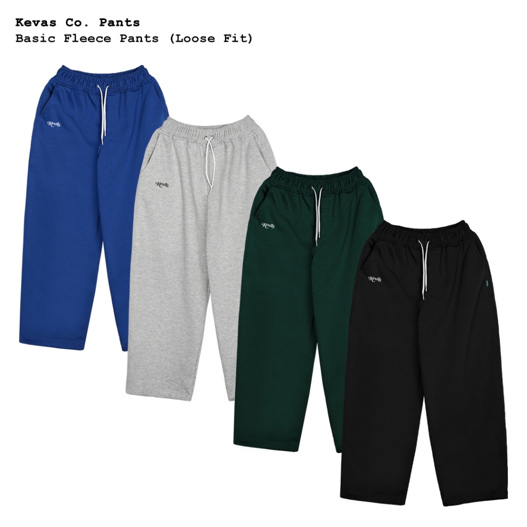 Jual Kevas Basic Fleece Loose Pants | Shopee Indonesia