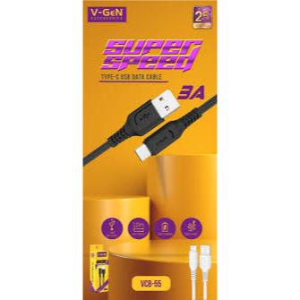 Jual CABLE DATA V-GEN VCB-55 FAST CHARGING 3A (Type C) | Shopee Indonesia