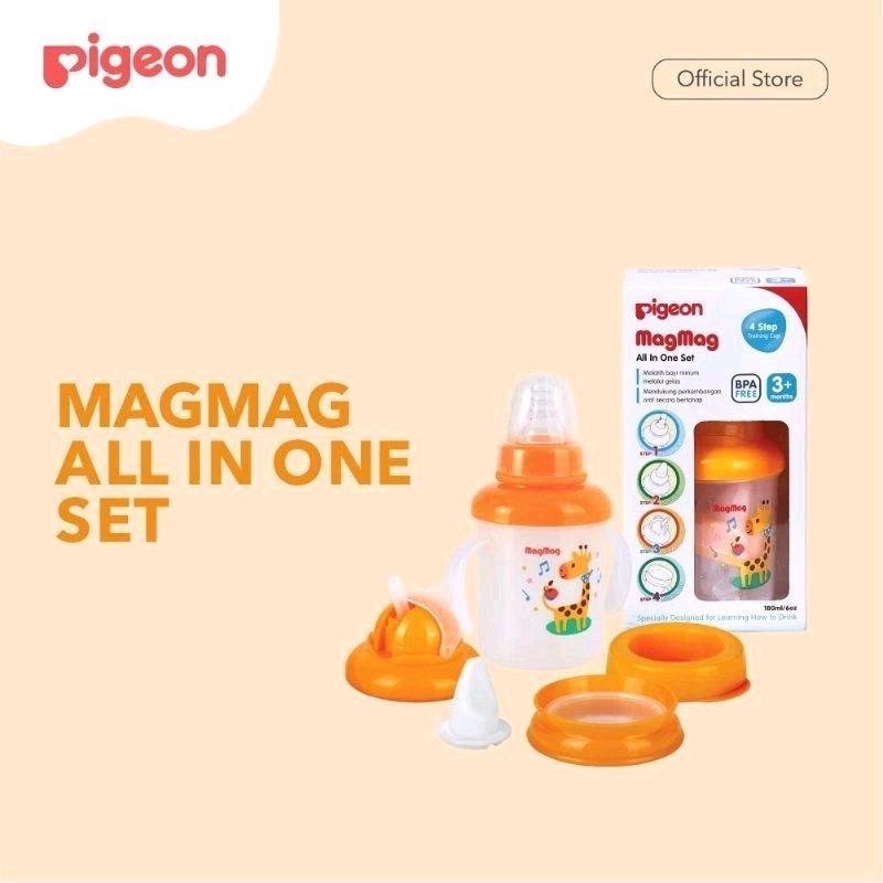 Jual Pigeon Magmag 4 step Training Cup System 180ml | Shopee Indonesia