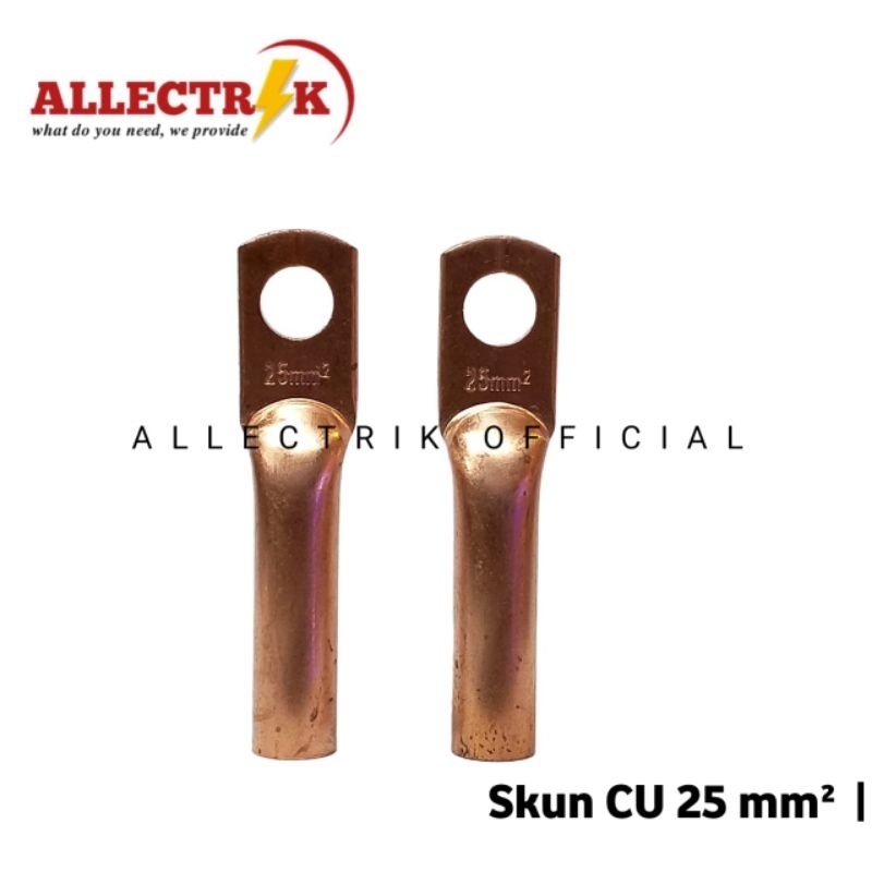 Jual Skun Kabel Cu Tembaga 25 mm / Skun DTG 25 mm | Shopee Indonesia