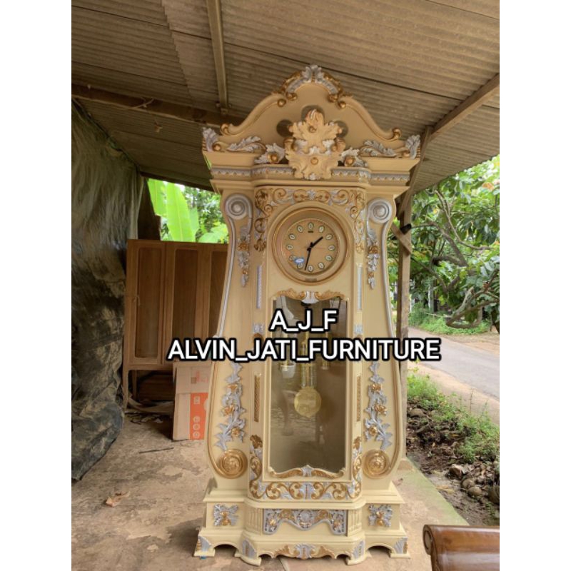 Jual Jam hias/jam dinding/jam biola/jam sudut/jam kayu jati/jam ukir ...