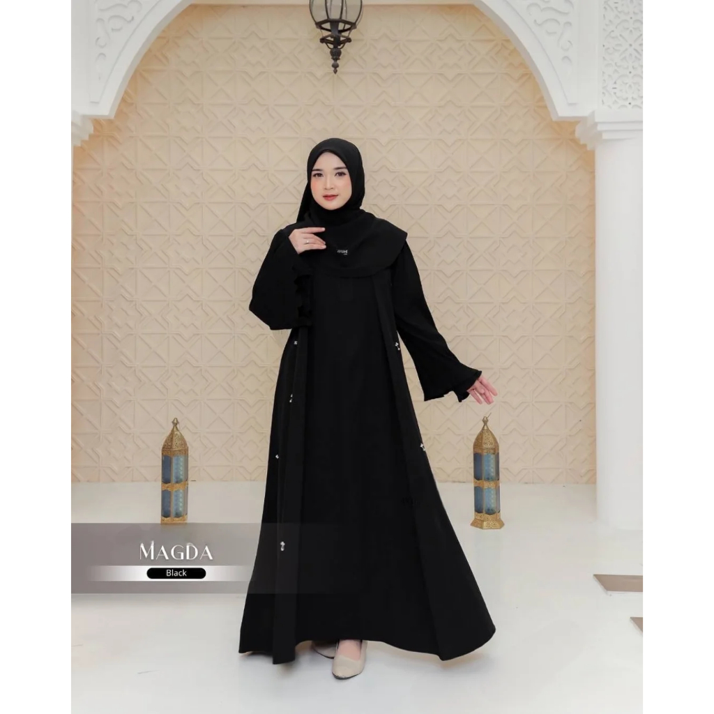 Jual Abaya Turkey Magda Ceruty Babydoll Gamis Dewasa Muslim Terbaru ...