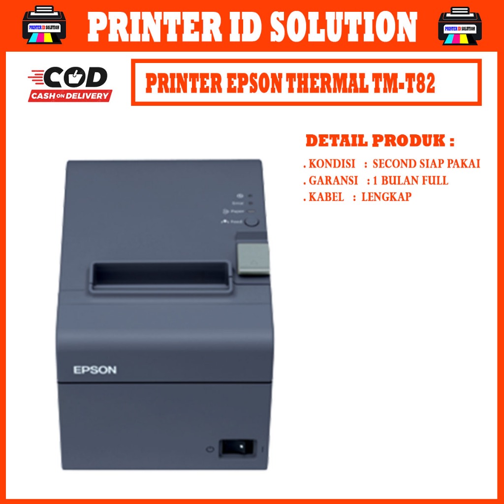 Jual PRINTER EPSON TMT82 TMT 82 USB KERTAS THERMAL 80MM | Shopee Indonesia