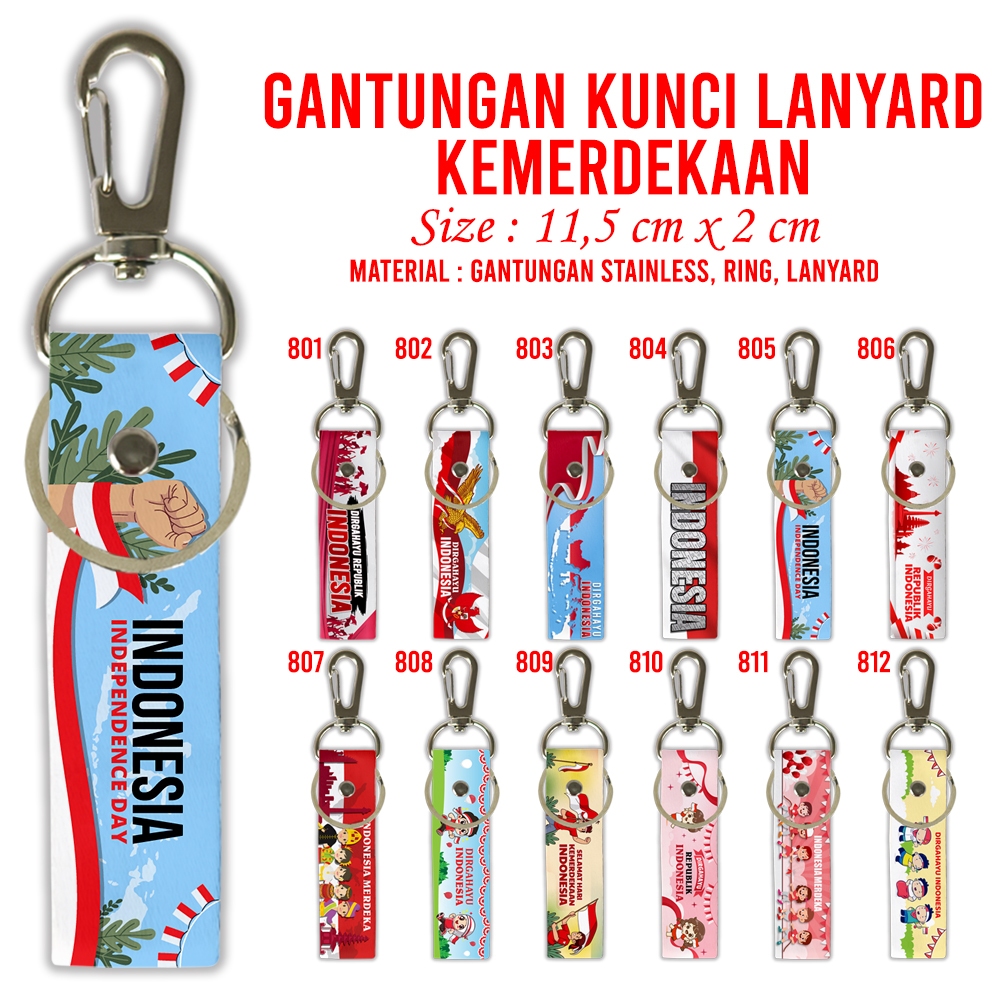 Jual Gantungan Kunci Lanyard Hari Kemerdekaan Indonesia 17 Agustus ...