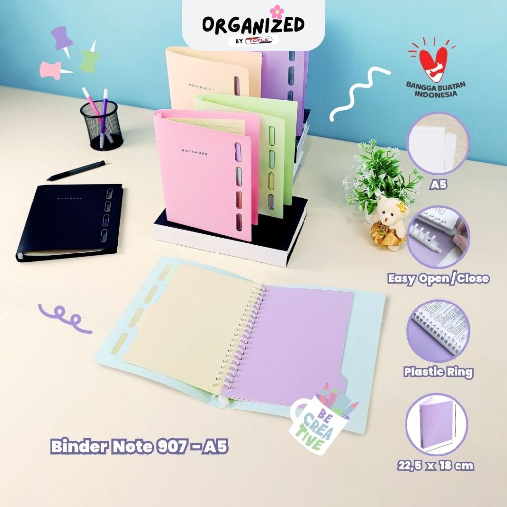 Jual Topla Binder notebook buku catatan note book agenda sekolahan dan ...